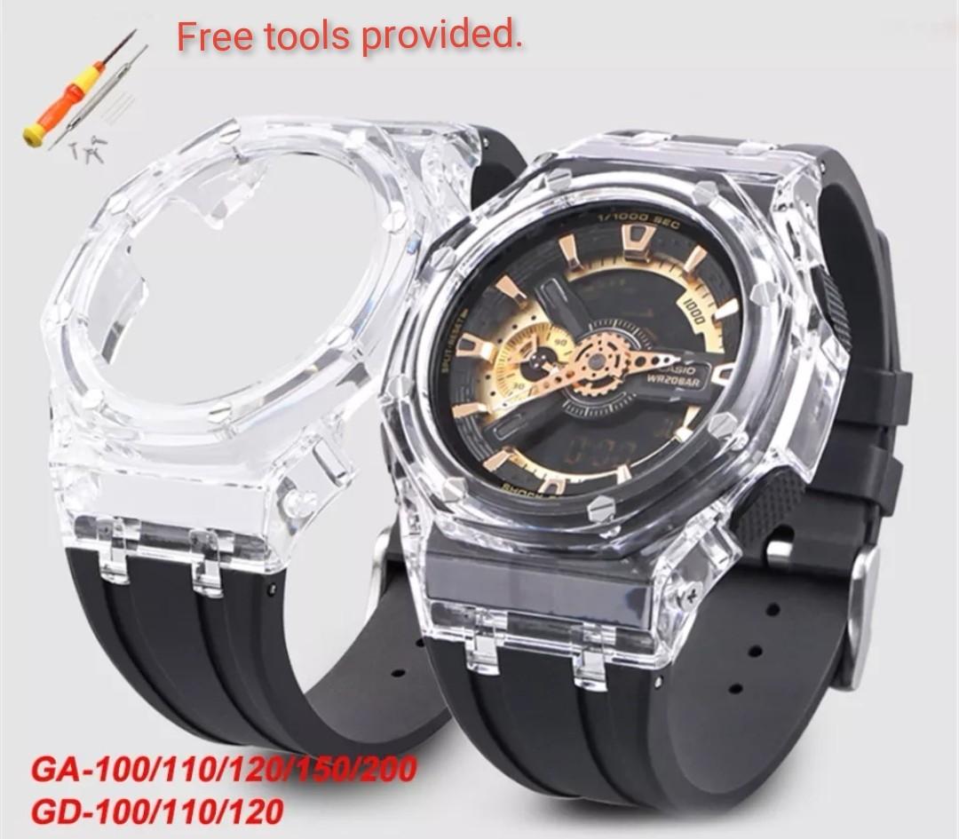 Casio G-Shock (AP Clear Bezel Mod) with strap, Mobile Phones & Gadgets ...