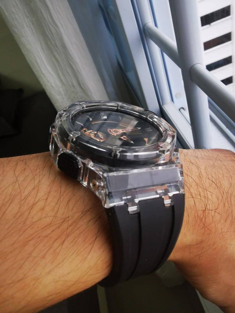 Casio G-Shock (AP Clear Bezel Mod) with strap, Mobile Phones & Gadgets ...