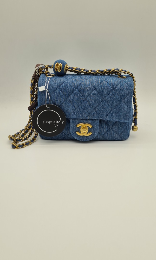 Chanel Mini Demin, Women's Fashion, Bags & Wallets, Cross-body Bags on ...