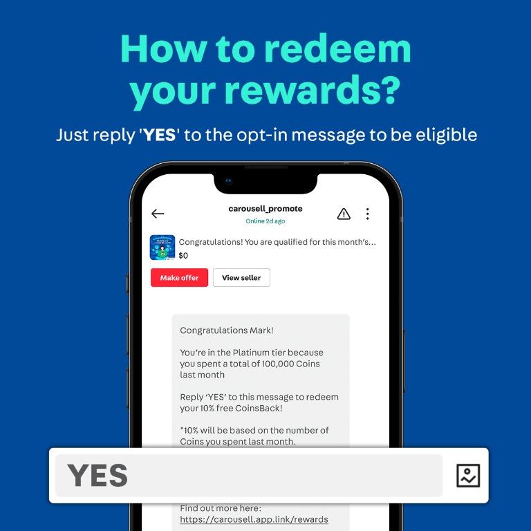 Congratulations! Redeem your rewards this month!, Announcements on ...