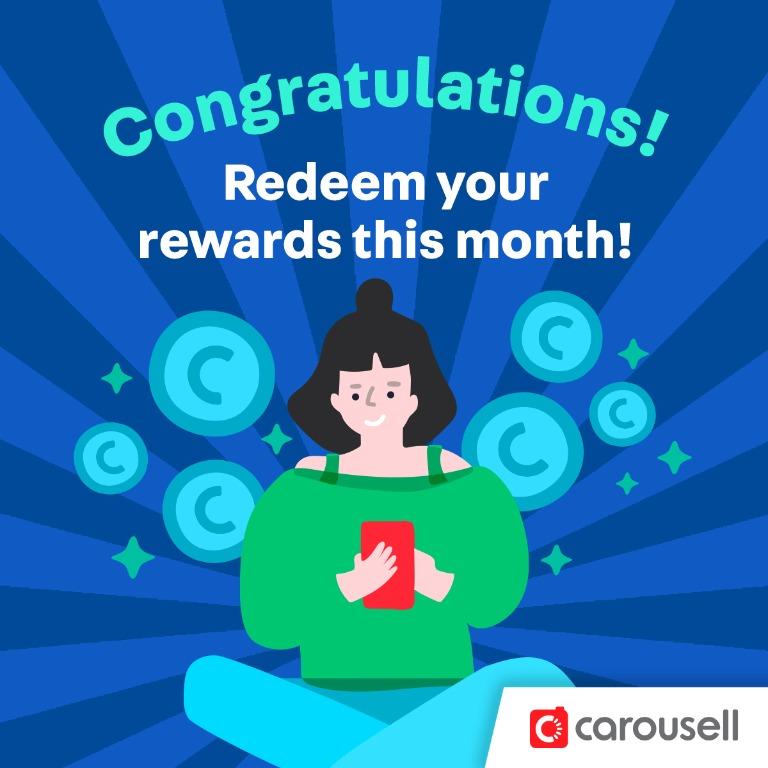 Congratulations! Redeem your rewards this month!, Announcements on ...