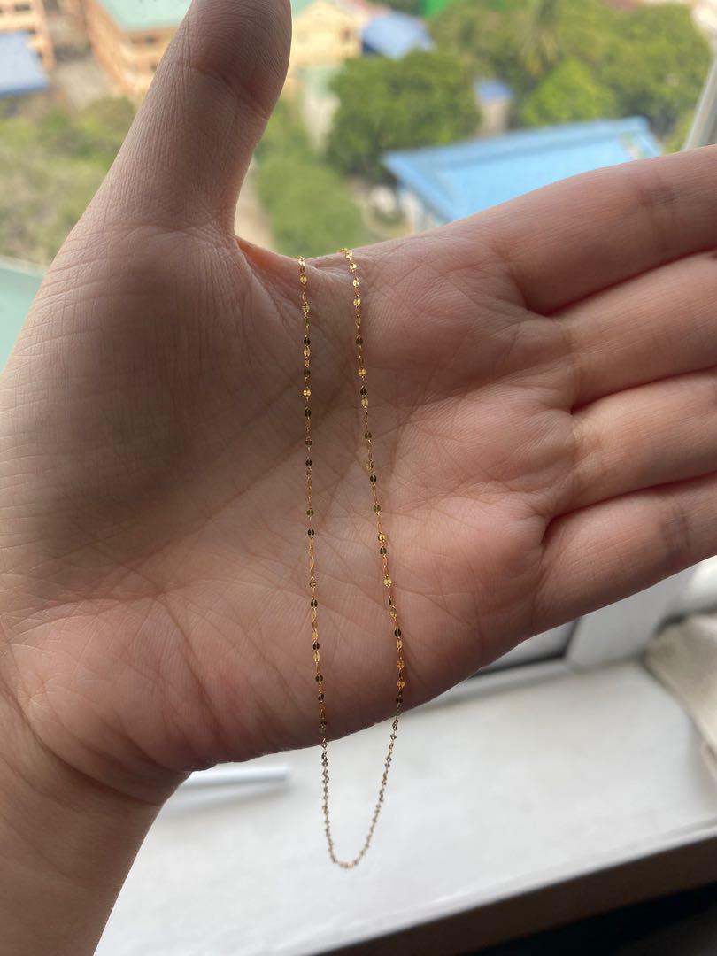 Dancing Chain necklace 18” 18k saudi gold, Women's Fashion, Jewelry ...