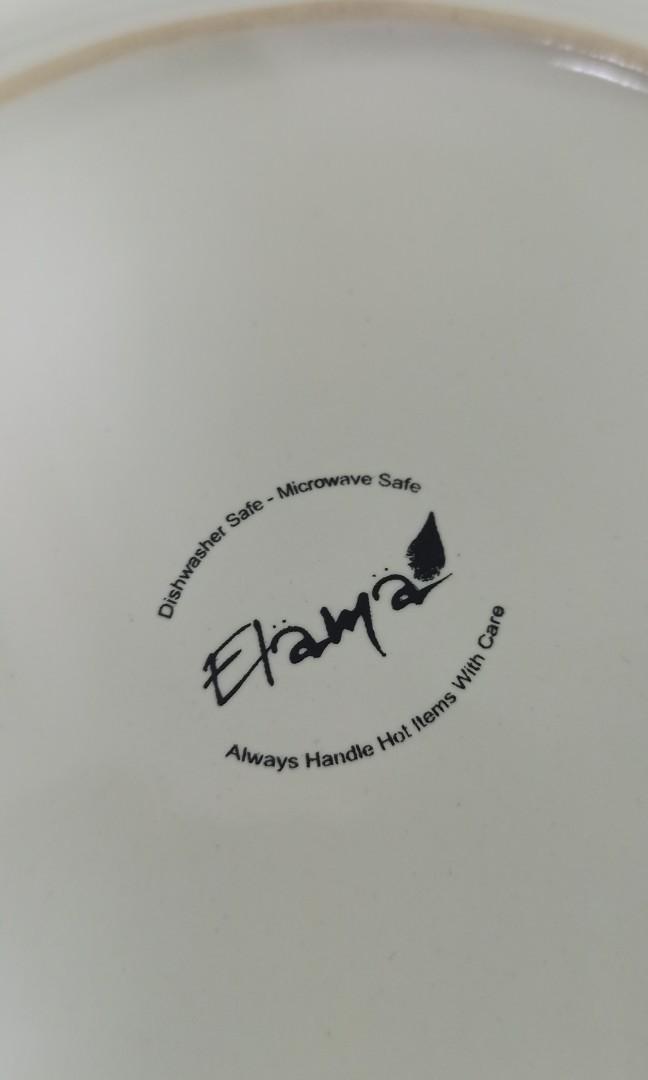 Elama Decorated Stoneware 14pc Dinnerware set, Furniture & Home Living ...