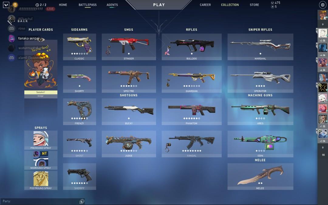 Elderflame Spline Bundles Valorant Account Stacked, Video Gaming ...