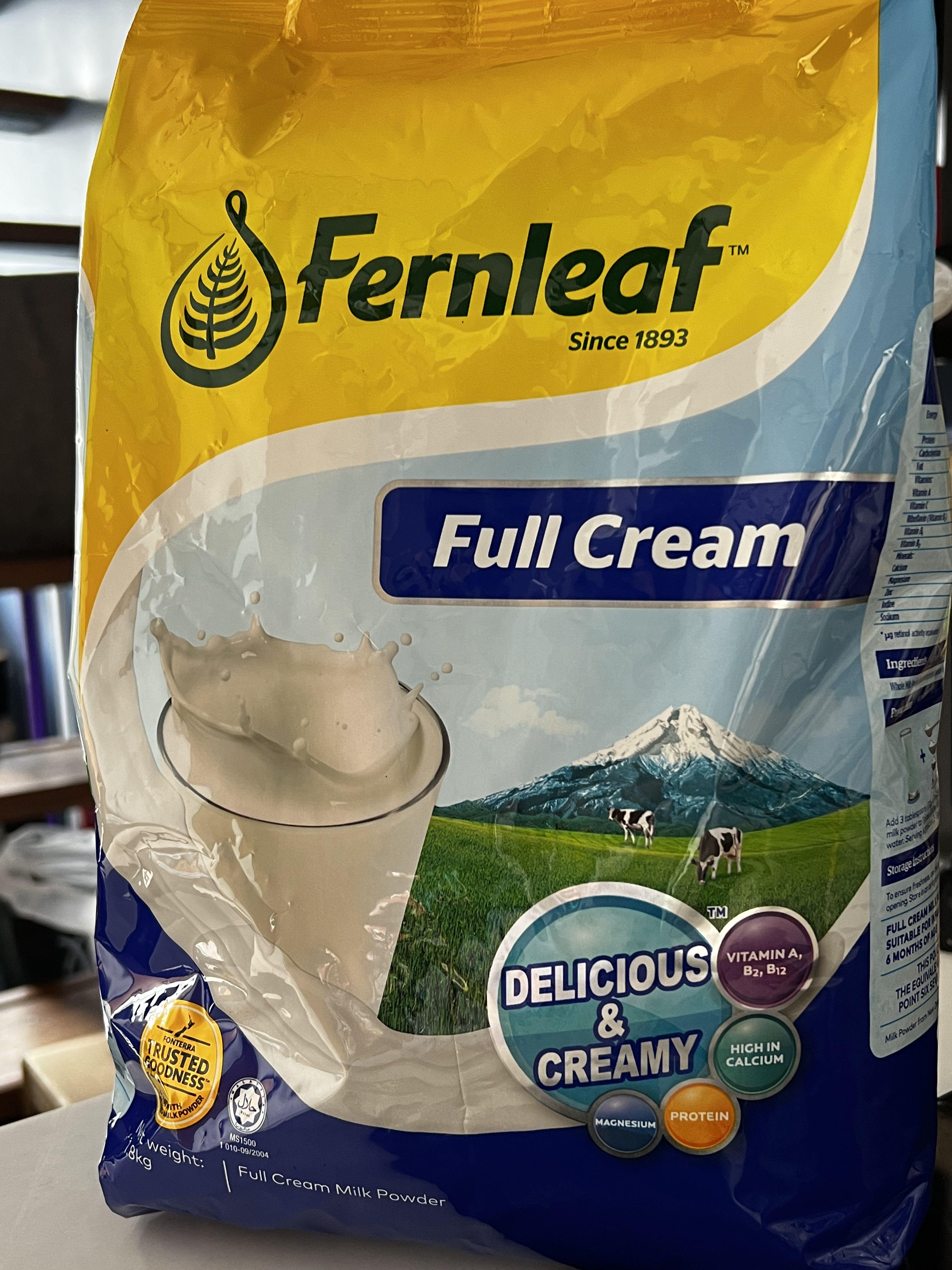 Fernleaf full cream milk 1.8kg, Food & Drinks, Beverages on Carousell