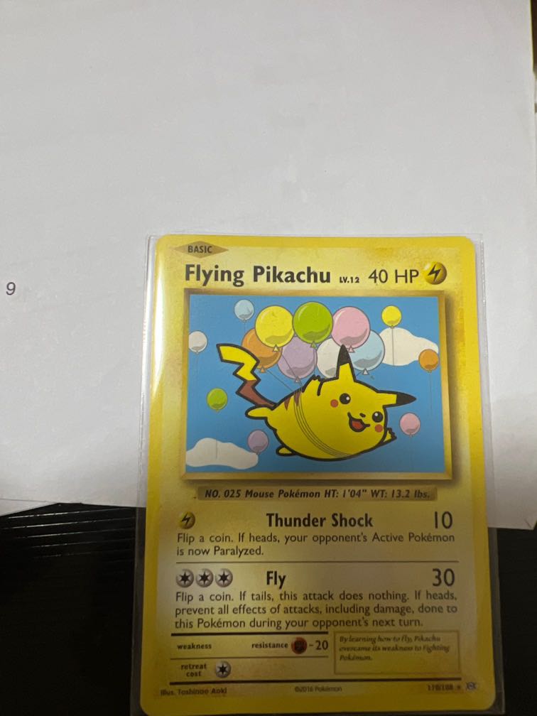 Flying pikachu first gen, Hobbies & Toys, Toys & Games on Carousell