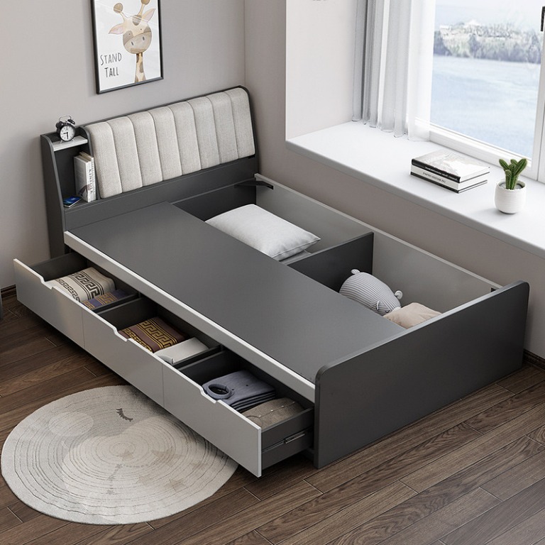 GLEN _ Modern Storage Bedframe, Furniture & Home Living, Furniture, Bed ...