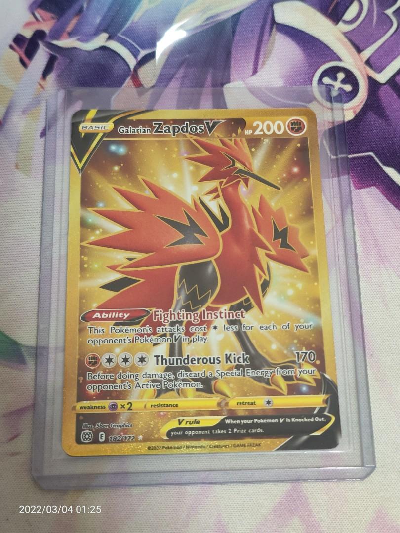 Gold zapdos pokemon brilliant stars PSA potential 10 Mint, Hobbies ...