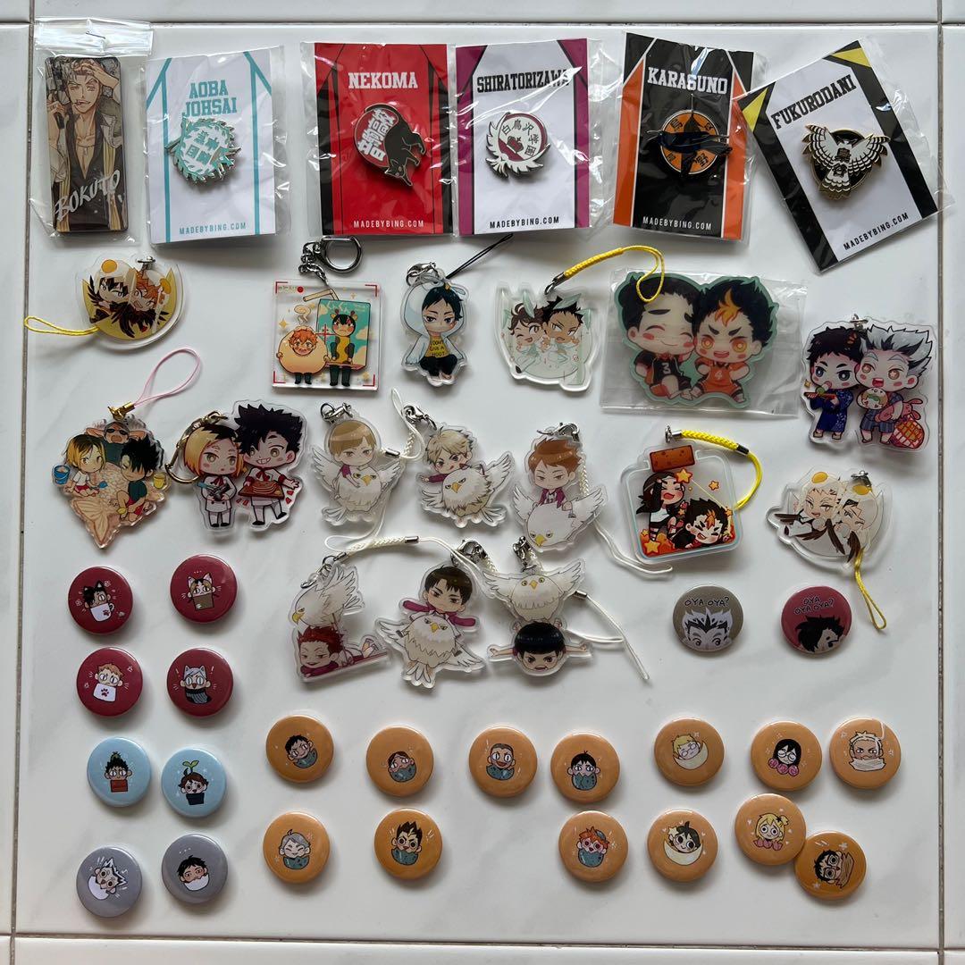 Haikyuu Official and Fanmade fan merch karasuno nekoma shiratorizawa ...