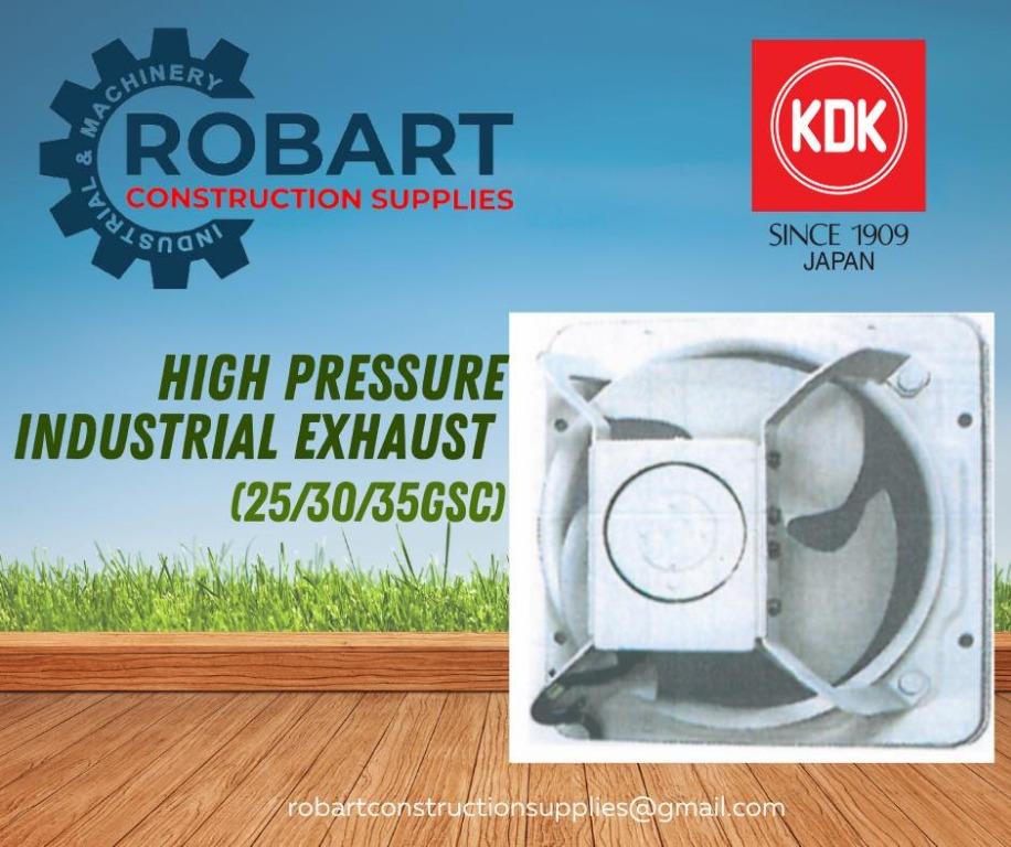 HIGH PRESSURE INDUSTRIAL EXHAUST (230V, 60HZ), Furniture & Home Living ...