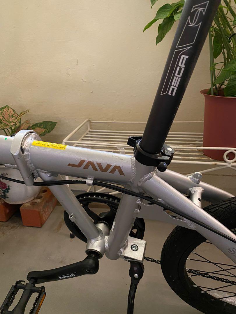 JAVA TT 7 20inch 7 Speed Folding Bicycle, Sports Equipment, Bicycles ...