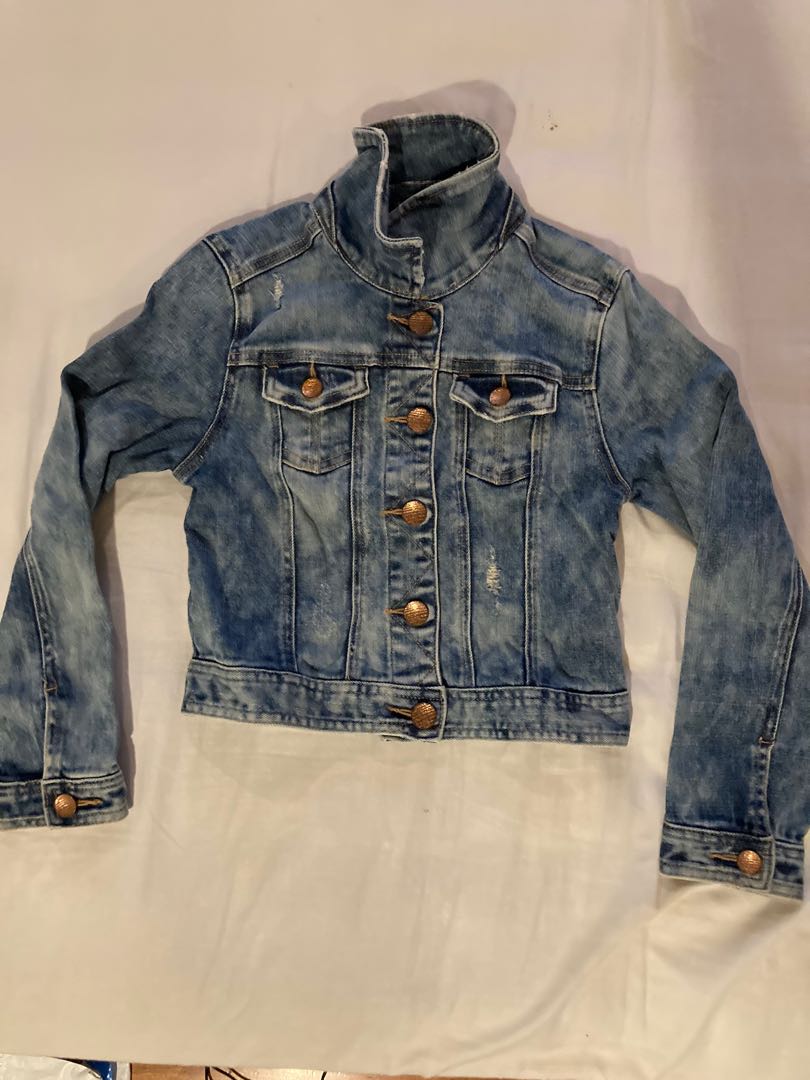 Justice Denim Jacket, Babies & Kids, Babies & Kids Fashion on Carousell
