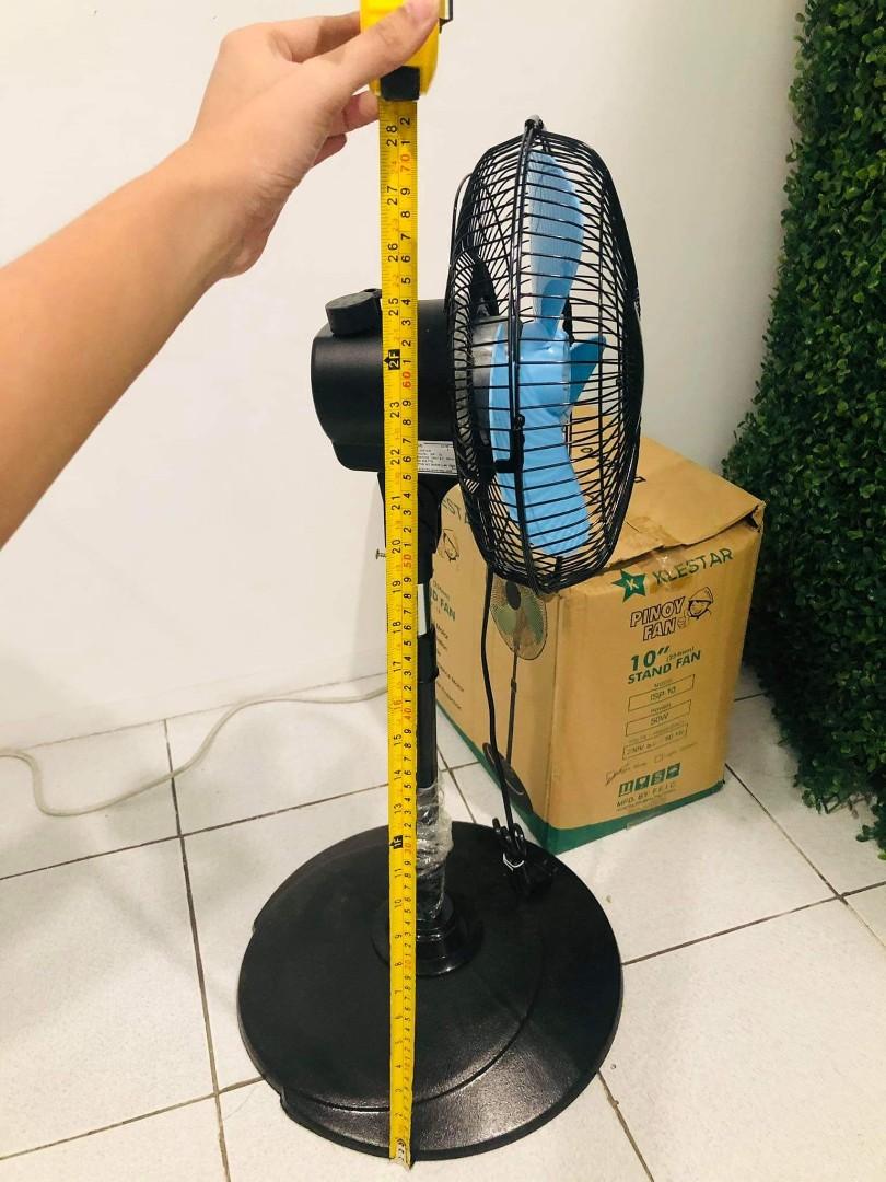 KLESTAR 10" Mini Stand Fan Plastic Blade Black ISP10, Furniture & Home ...