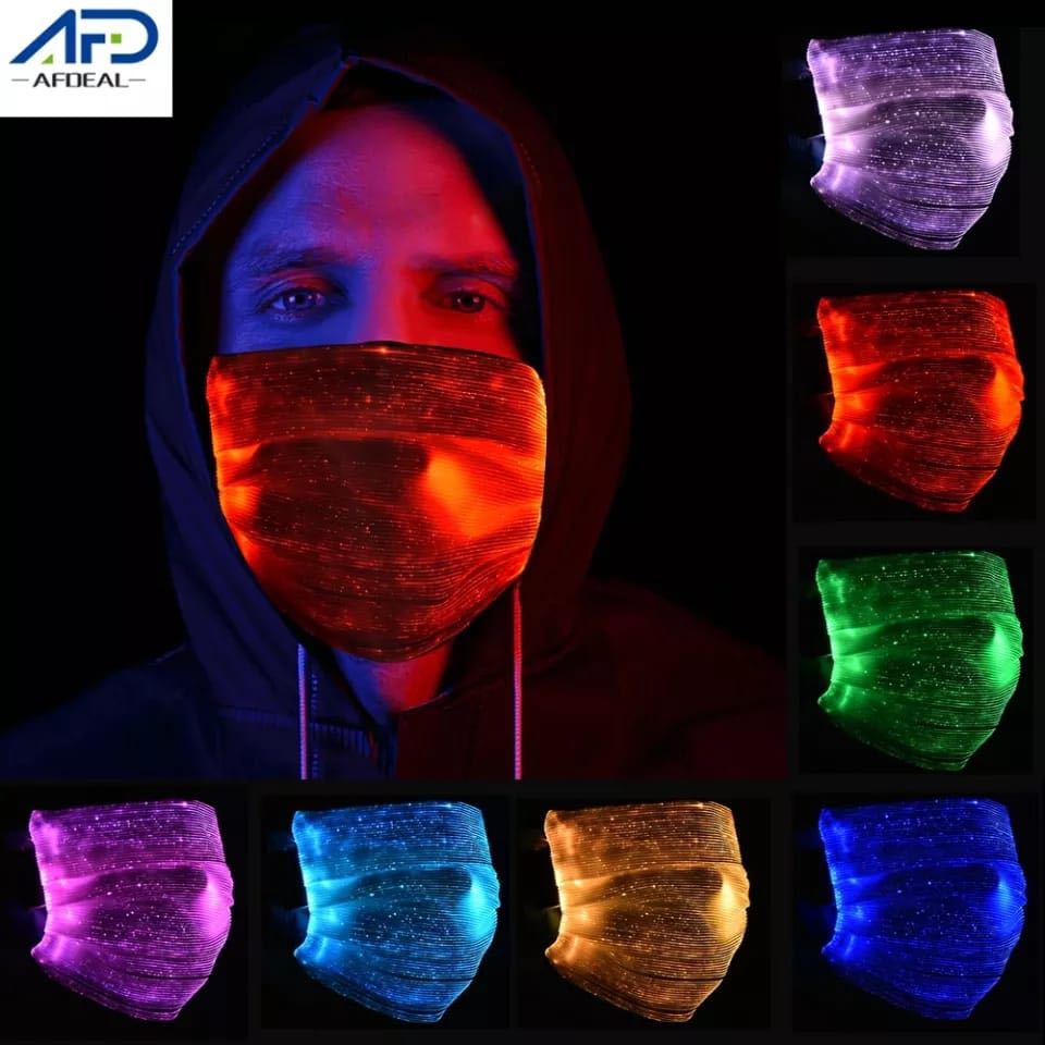 LED FLASHING MASK, Health & Nutrition, Face Masks & Face Shields on ...