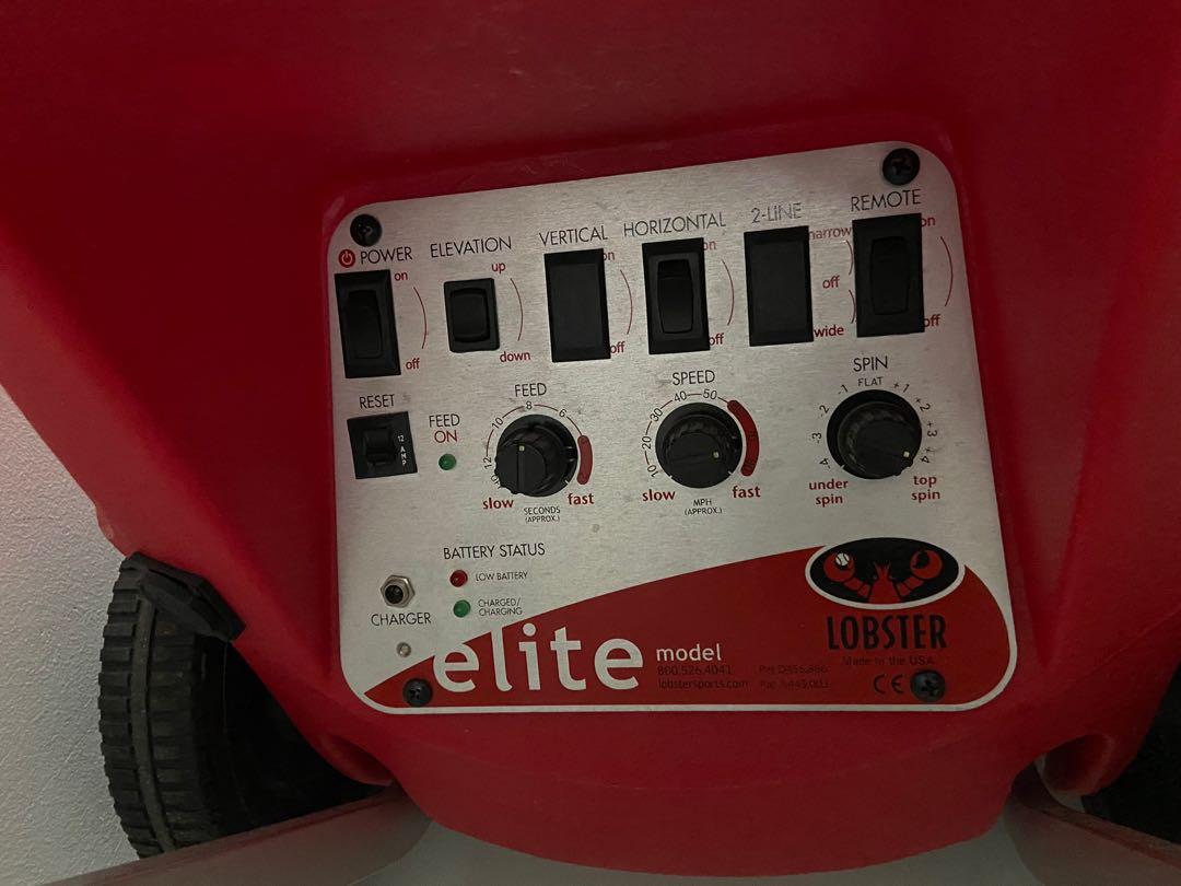 Lobster Elite Model 1 Ball Machine, Sports Equipment, Other Sports ...