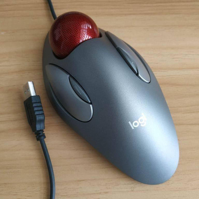 Logitech Trackman Marble Trackball Mouse – Wired USB Ergonomic Mouse ...