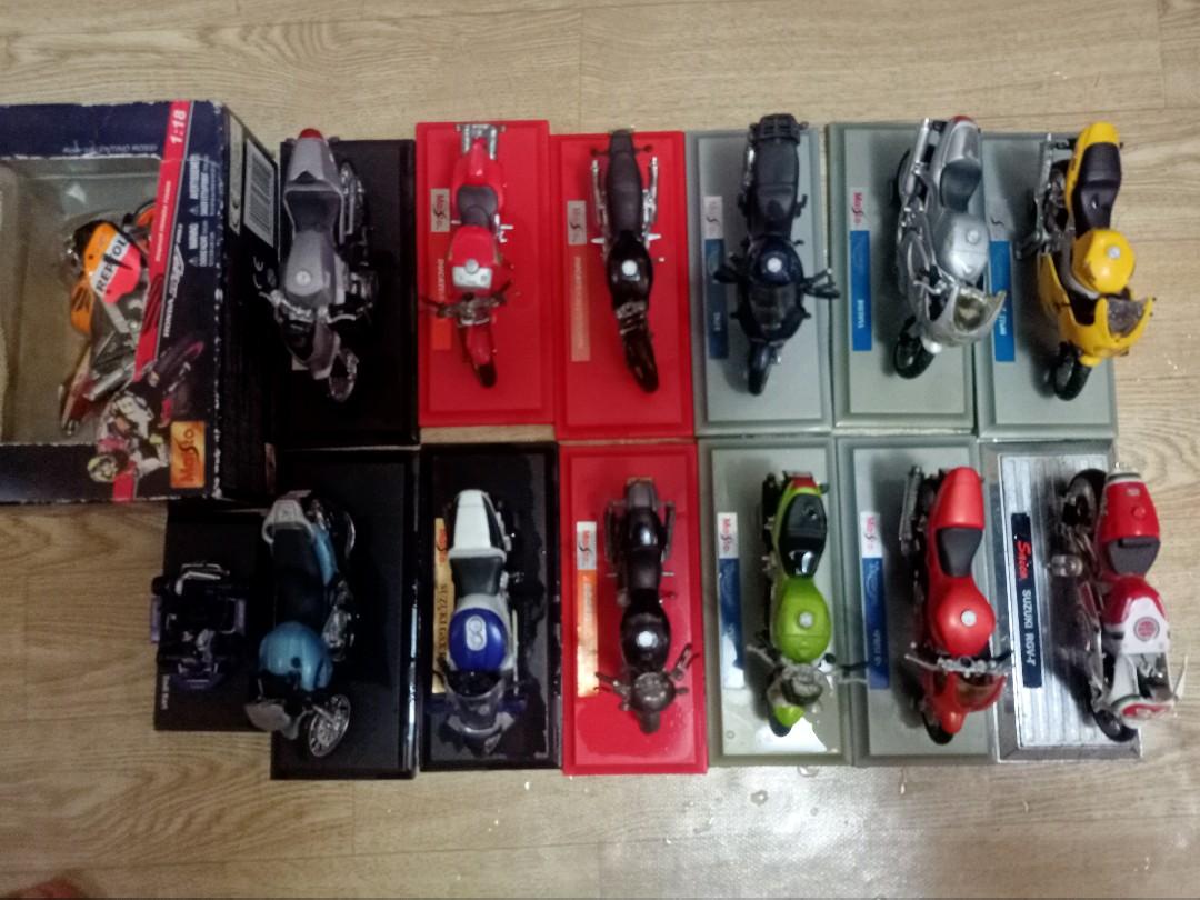 Maisto motor motorcycle toy collection display set, Hobbies & Toys ...