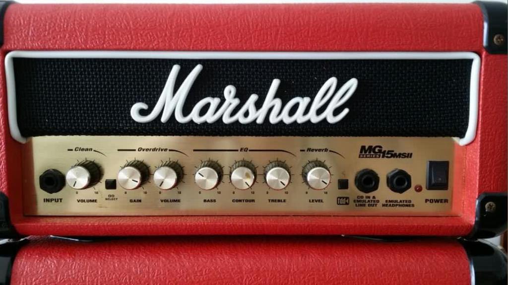Marshall MG15MSII Red Mini Stack Limited edition amplifier, Hobbies ...
