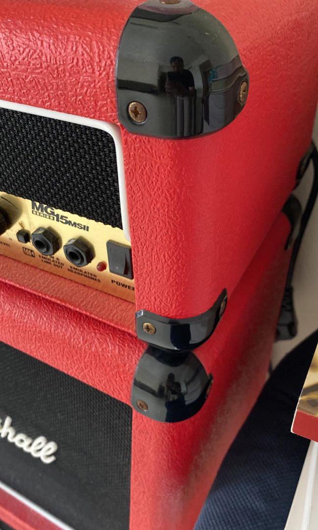 Marshall MG15MSII Red Mini Stack Limited edition amplifier, Hobbies ...