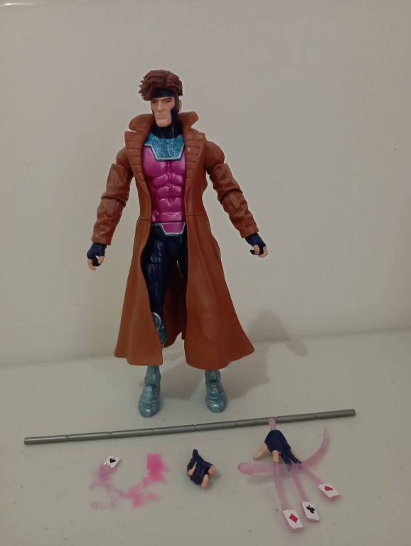 Marvel Legends Retro Gambit (LOOSE/COMPLETE), Hobbies & Toys, Toys ...
