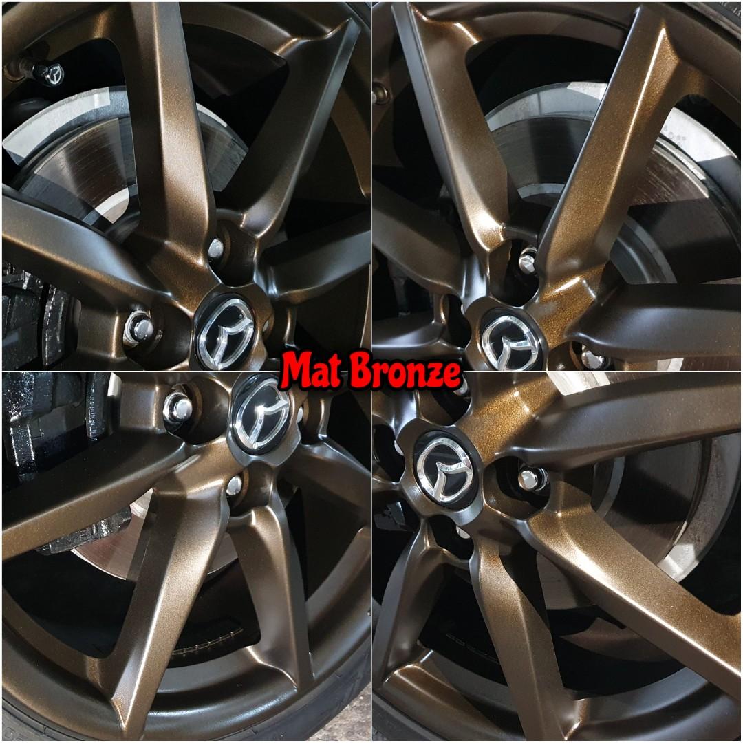 Mat Bronze Rims Spray Paint Service On (Mazda MX-5), Car Accessories ...