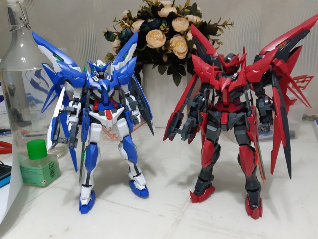 Mg amazing gundam exia + dark matter exia, Hobbies & Toys, Toys & Games ...