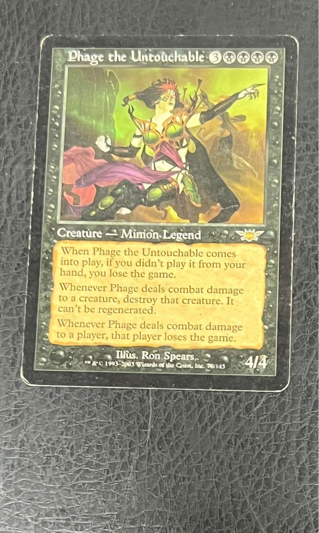 MTG Phage the Untouchable, Hobbies & Toys, Toys & Games on Carousell