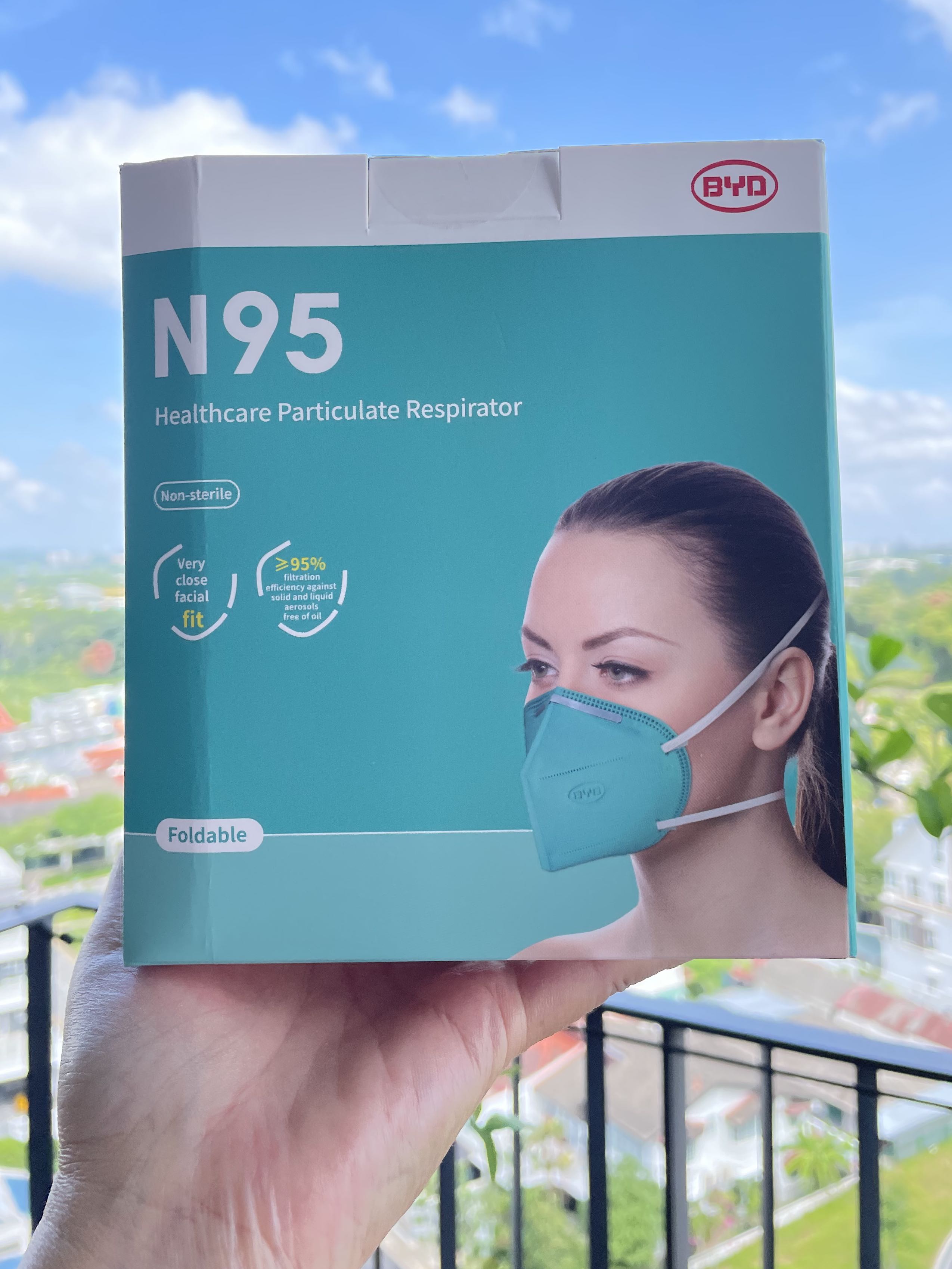 N95 Masks BYD CARE Temasek Foundation, Health & Nutrition, Face Masks ...