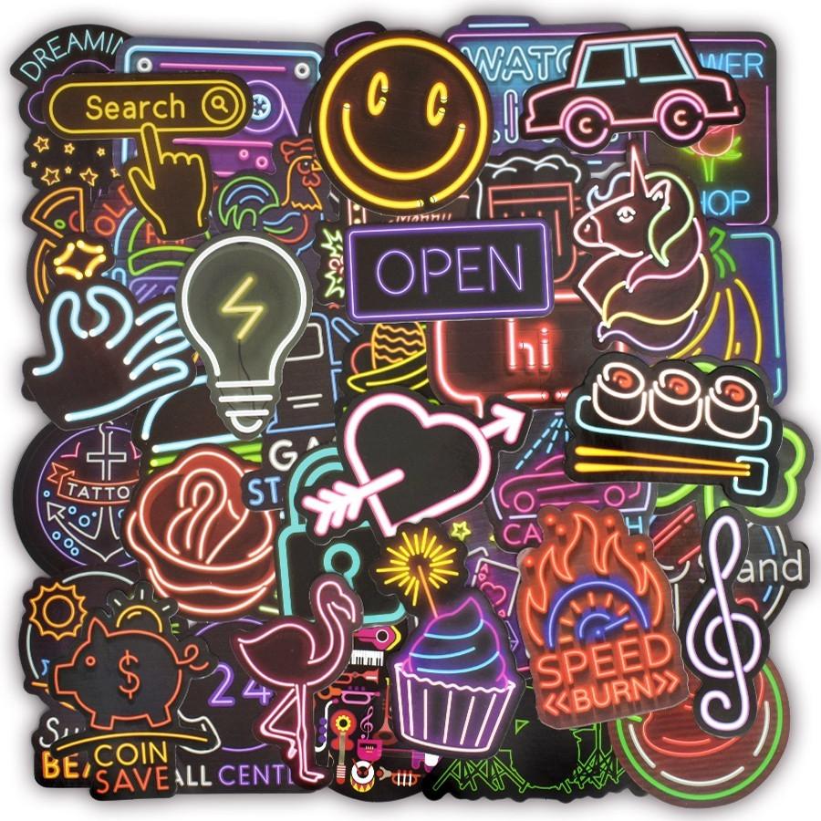 Neon Sign sticker, Hobbies & Toys, Stationery & Craft, Other Stationery ...