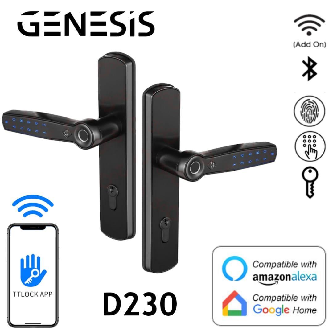 [GENESIS] 🎉D230 Metal Grill / Hollow Gate Biometric Door Lock (Unlock ...
