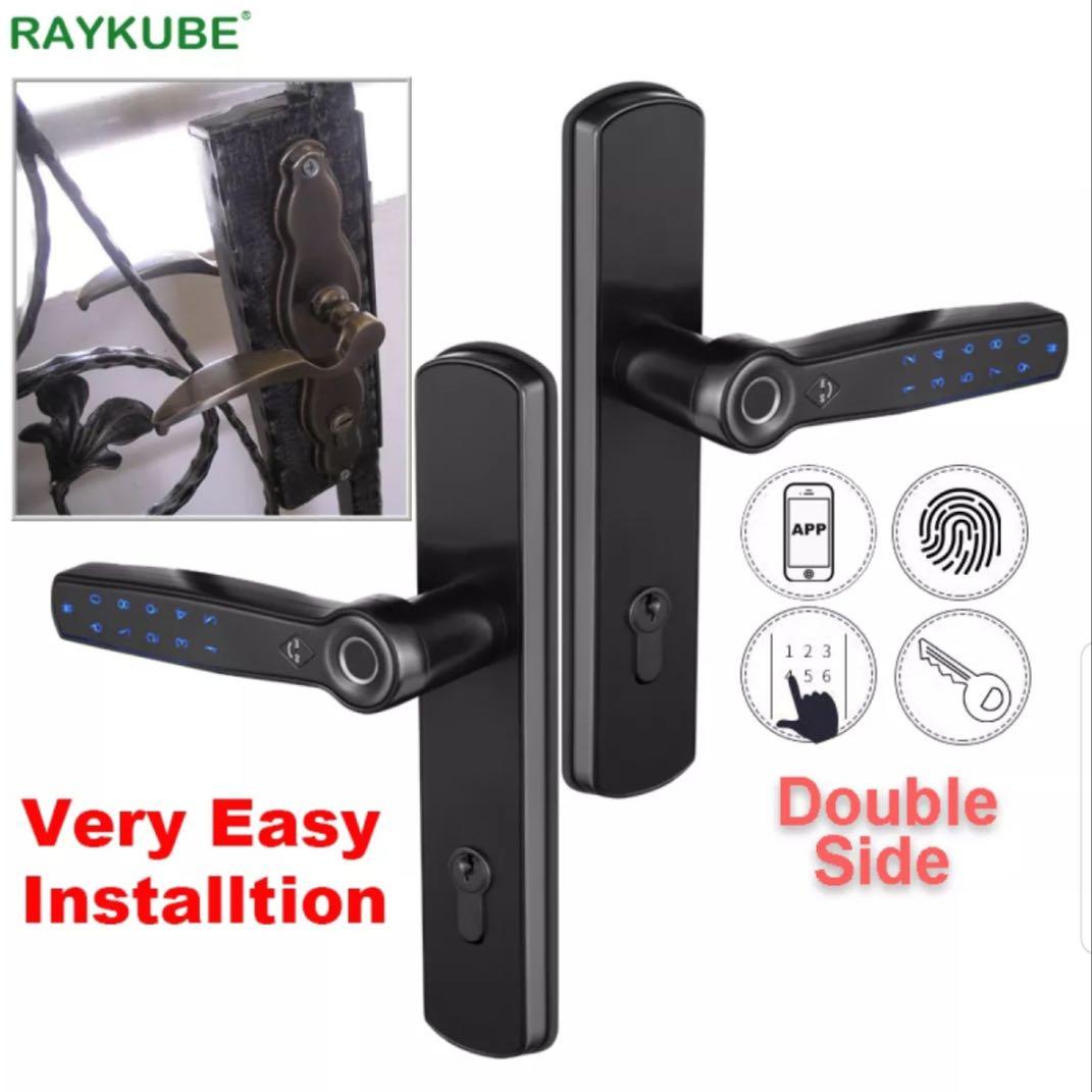 [GENESIS] 🎉D230 Metal Grill / Hollow Gate Biometric Door Lock (Unlock ...