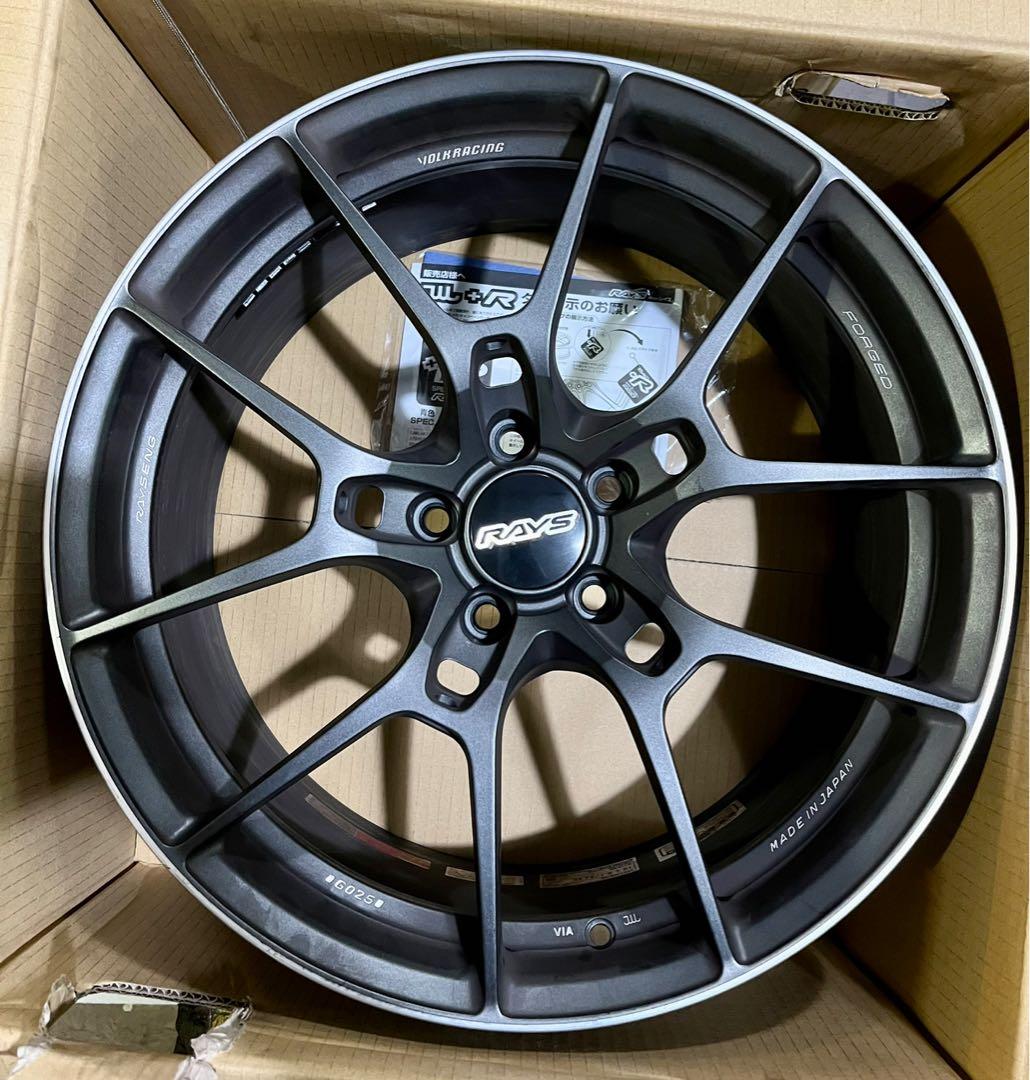 Original Rays G025 Matte GunBlack, Car Accessories, Tyres & Rims on ...