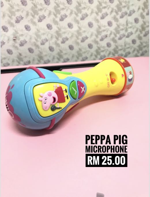 Peppa Pig Microphone, Hobbies & Toys, Toys & Games on Carousell