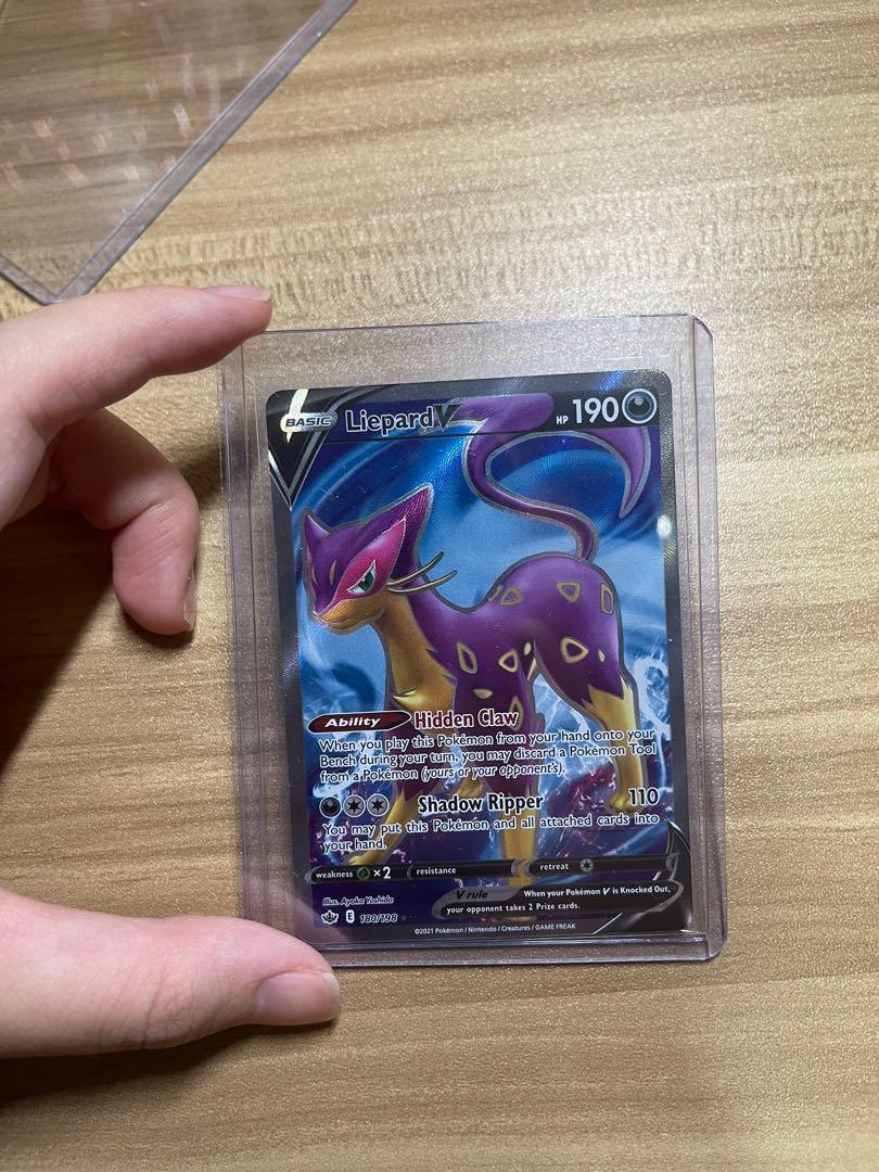 Pokemon Liepard V Full Art FA, Hobbies & Toys, Toys & Games on Carousell