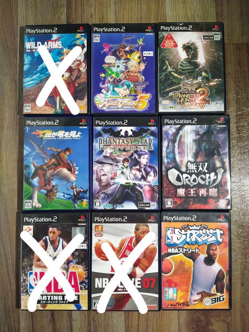 PS2 Games Japan Version Original, Video Gaming, Video Games ...