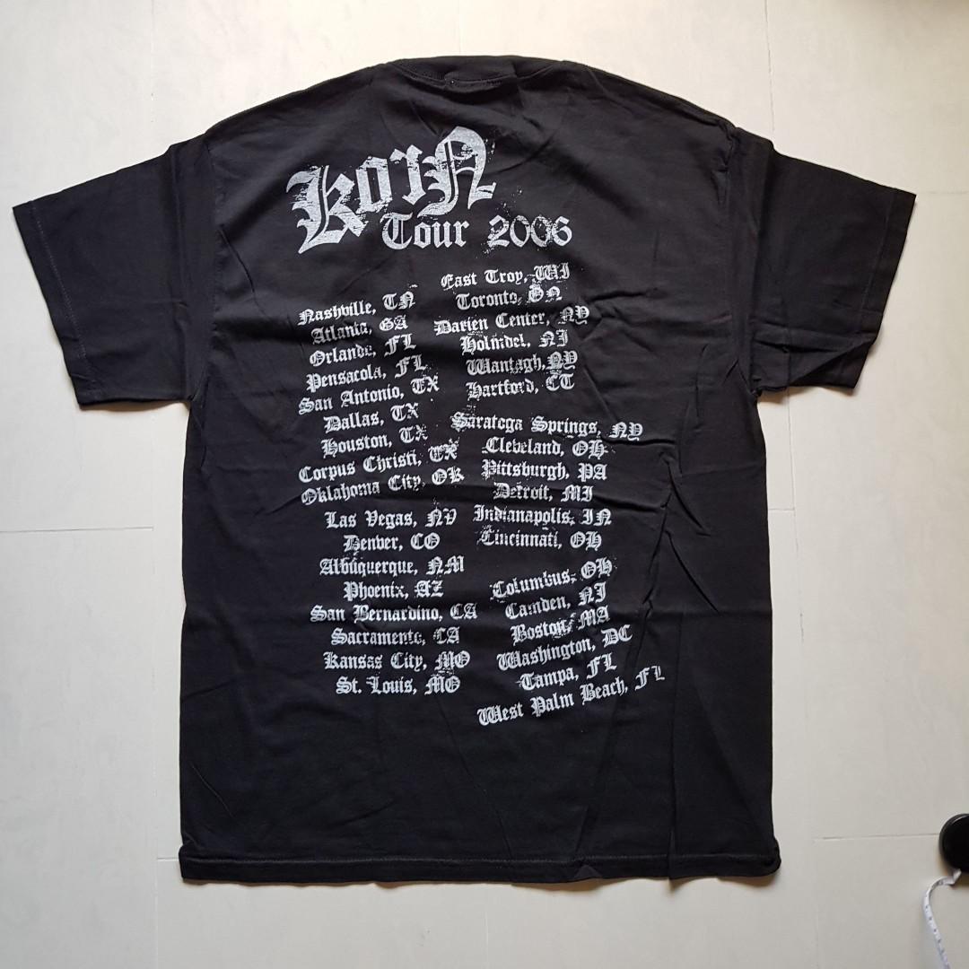 Rare Korn 2006 world tour vintage t-shirt band tee rock metal ...