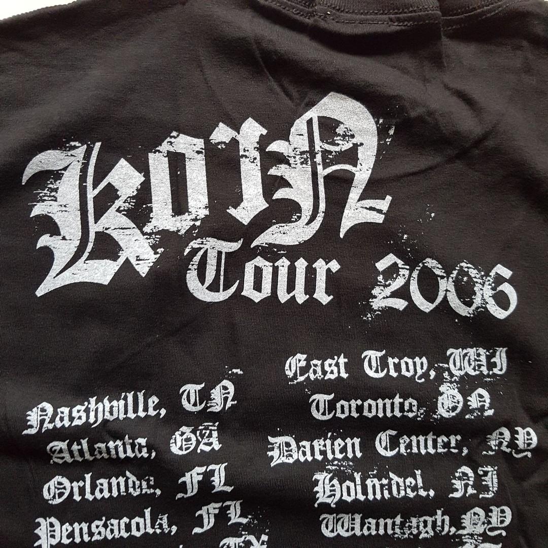 Rare Korn 2006 world tour vintage t-shirt band tee rock metal ...