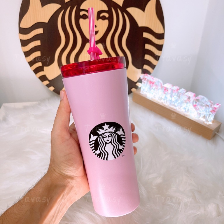 Readystock Starbucks Korea Valentine Phinney Pink Stainless Steel Cup ...