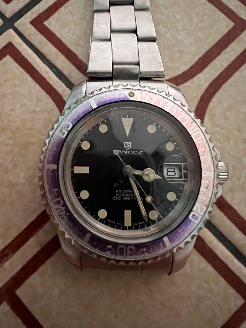 Sandoz diver pepsi submariner 5513, Luxury, Watches on Carousell