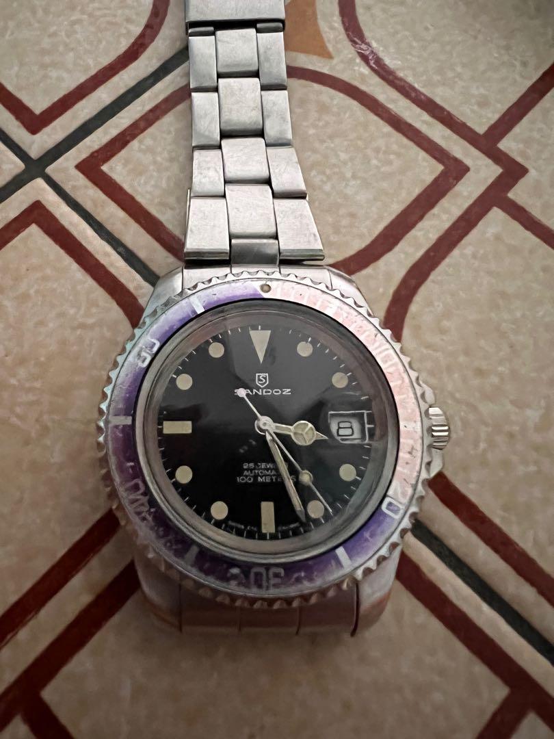 Sandoz diver pepsi submariner 5513, Luxury, Watches on Carousell