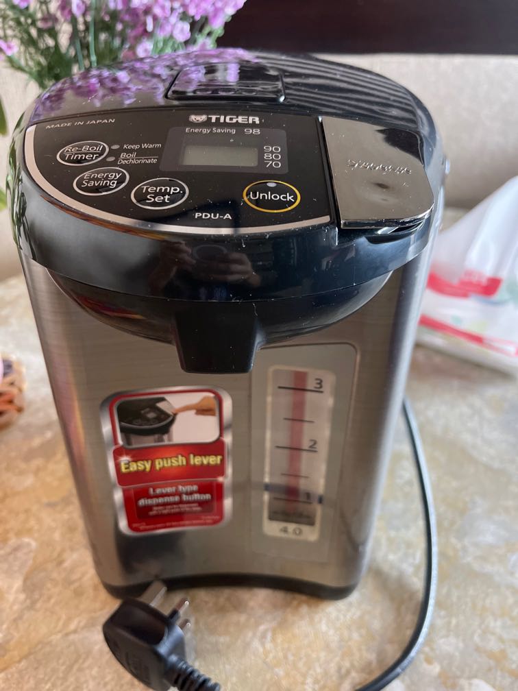 Tiger Japan Electric Water Boiler 4.0 litres, TV & Home Appliances ...