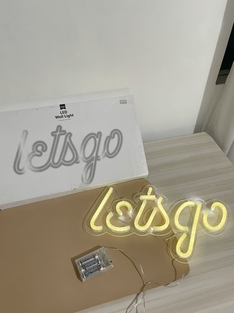 Typo LED Wall Light, Furniture & Home Living, Home Decor, Other Home ...