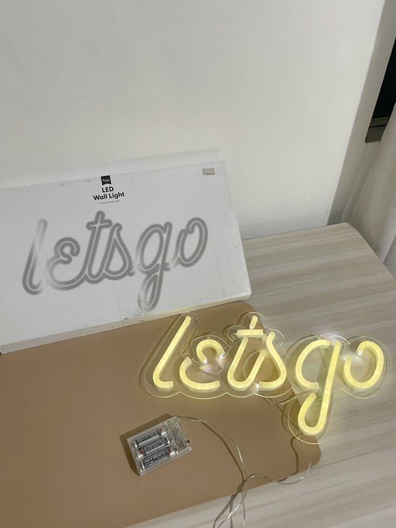 Typo LED Wall Light, Furniture & Home Living, Home Decor, Other Home ...