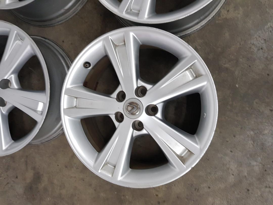 Used 18" Original Lexus Rims, Car Accessories, Tyres & Rims on Carousell