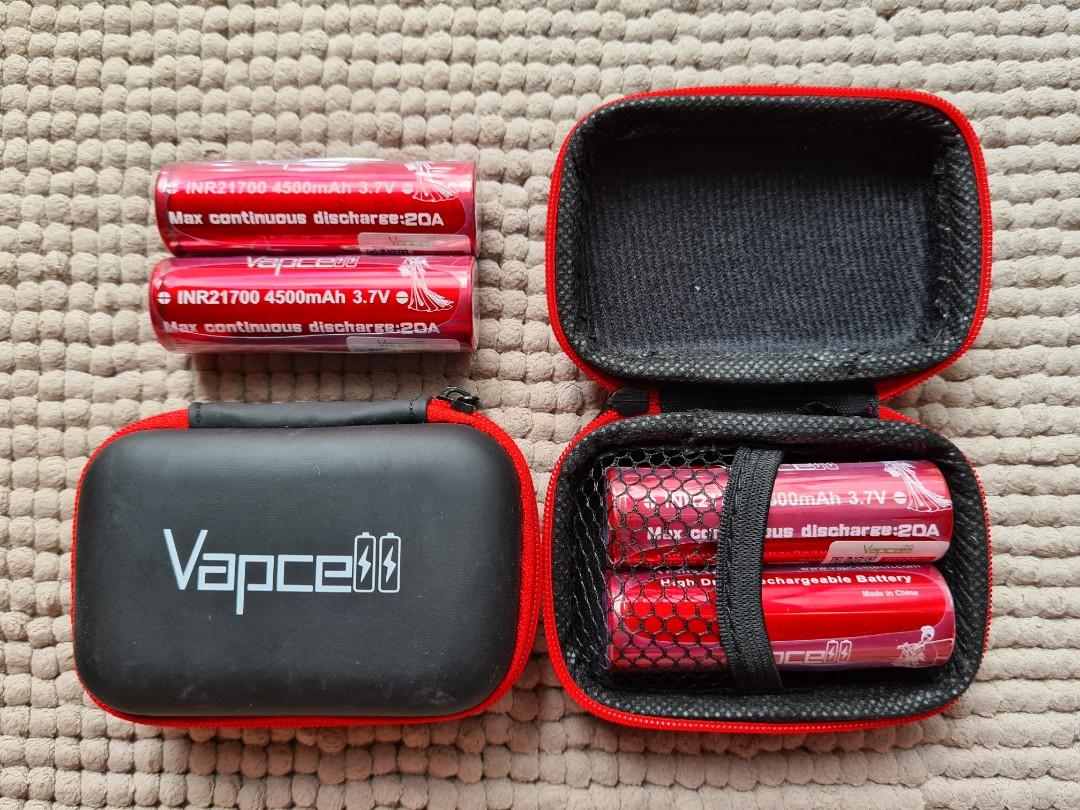 (SOLD OUT) Vapcell T50 Flat Top 20Amp CDR 35Amp Max Li-Ion Rechargeable ...