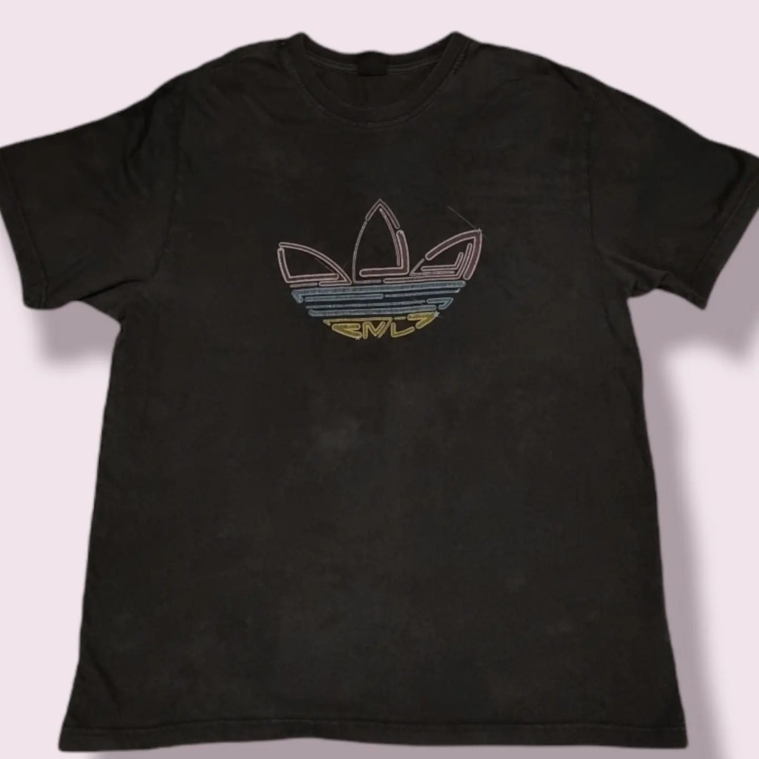 Vintage Neon Adidas Tee, Men's Fashion, Tops & Sets, Tshirts & Polo ...