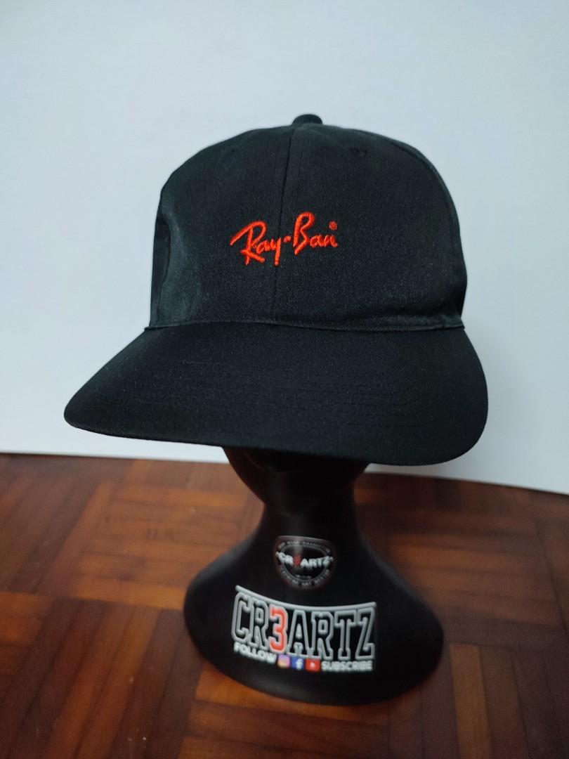 Vintage Ray Ban Cap Black, Men's Fashion, Watches & Accessories, Cap ...