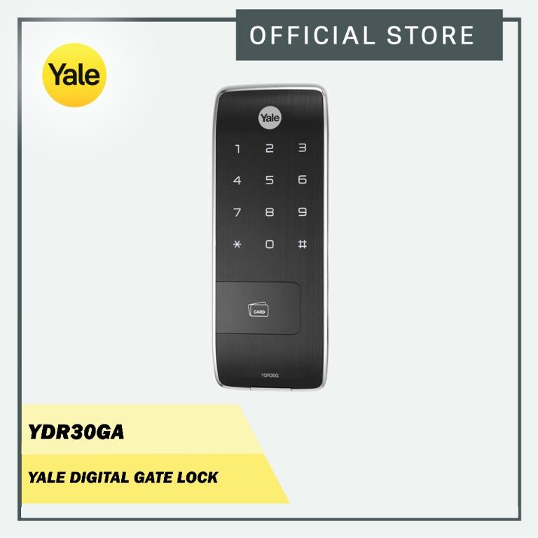 Yale YDR30GA Gate + YDM7220 Black With BioSecure Door Digital Lock ...