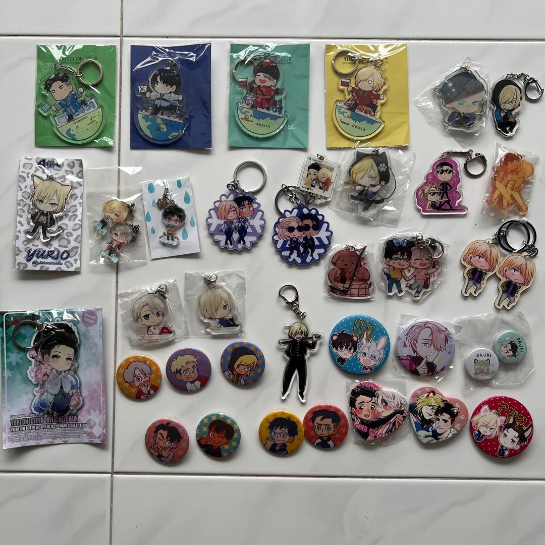 Yuri On Ice yoi official and fanmade merch yuri yurio viktor victor ...