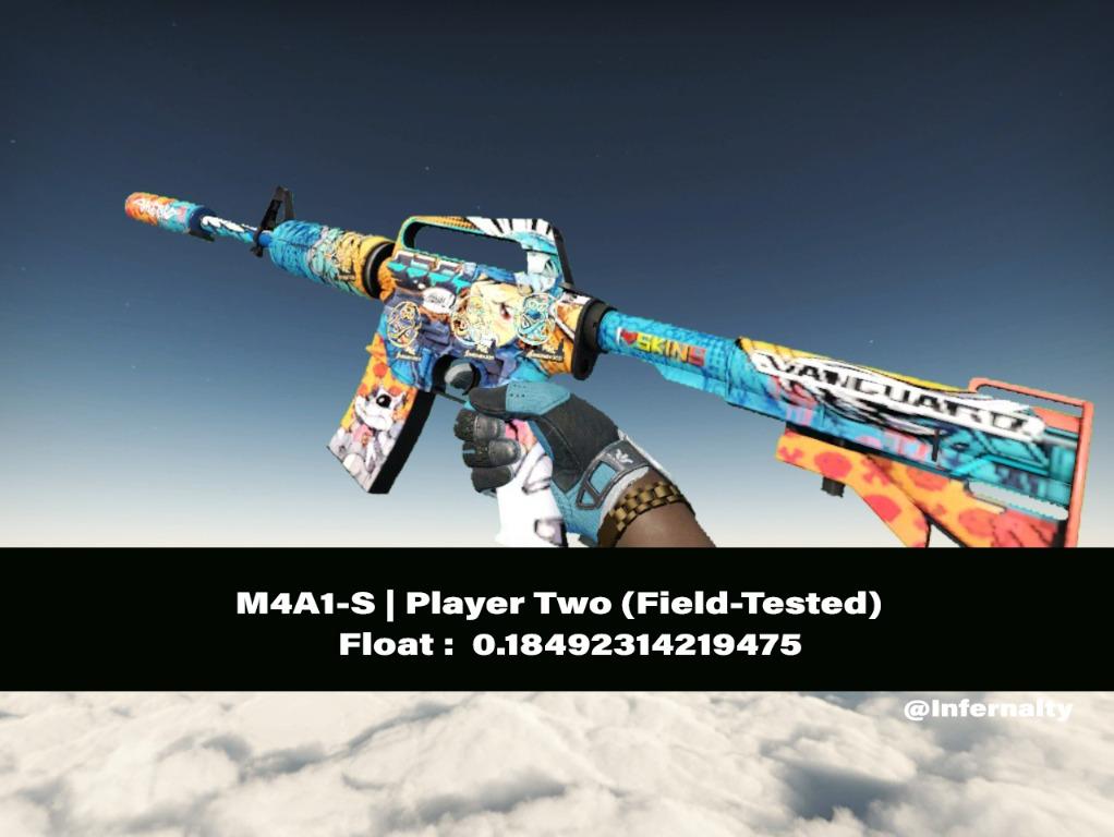 (0.18FV) M4A1-S Player Two FT CSGO SKINS KNIVES, Video Gaming, Gaming ...